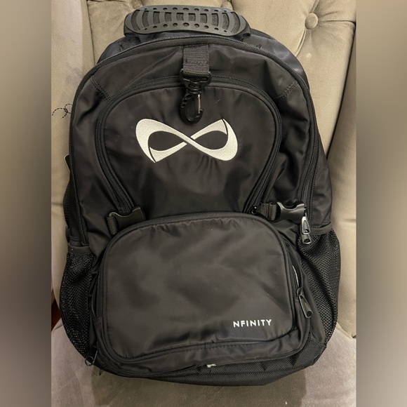 NFINITY | Bags | Nfinity Black Backpack With White Logo Nwt | Poshmark
